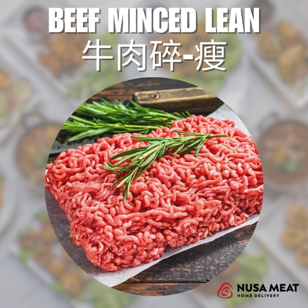 GRASS FED BEEF MINCE LEAN 牛肉碎-瘦 - NUSA MEAT